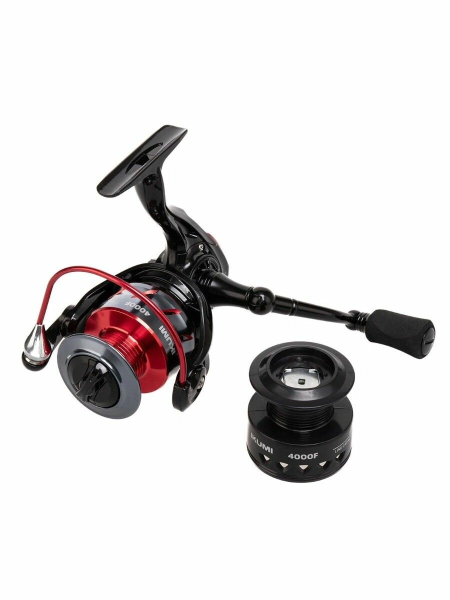 Катушка безынерционная Nisus IKUMI (N-FSP-IK4000F-S) 4000F 4+1 подшипник + запасная шпуля