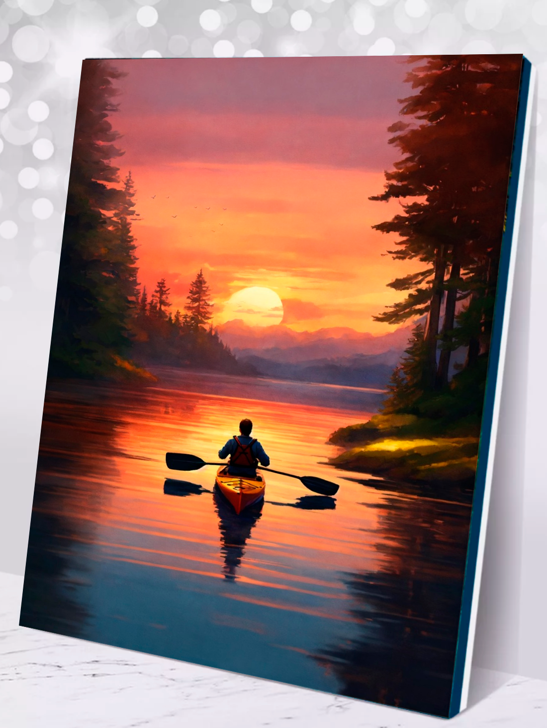 Картина по номерам "На рыбалке" 40х50 см, хлопковый холст на подрамнике, акрил, АртТойс