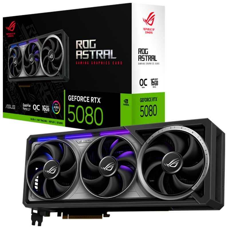 Видеокарта Asus GeForce ROG Astral RTX 5080 16GB OC (ROG-ASTRAL-RTX5080-O16G-GAMING)