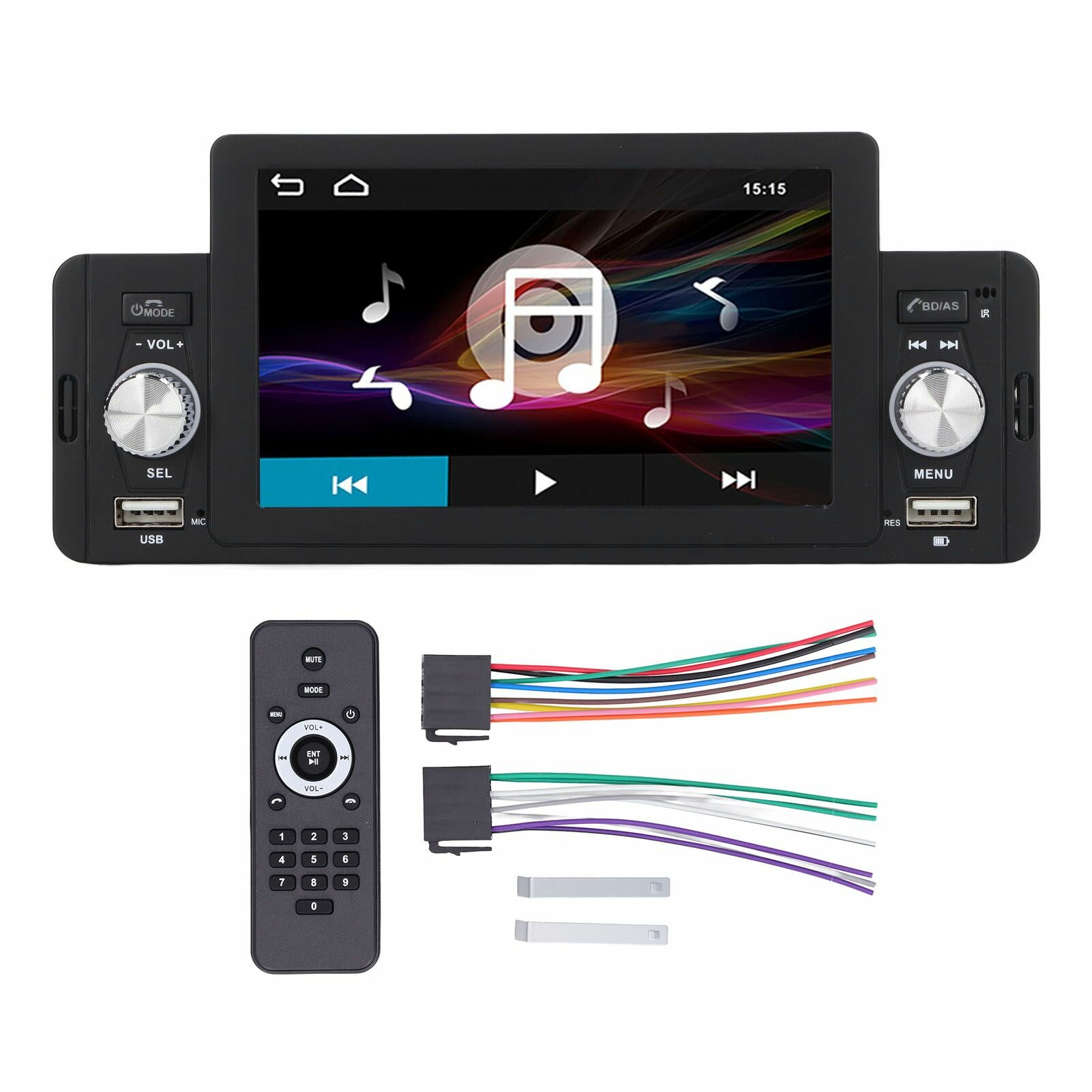 5-дюймовый HD-плеер MP5 Single Din с многофункциональным BT для автомобильного радио с возможностью подключения мобильного телефона 12 14.4V SWM160