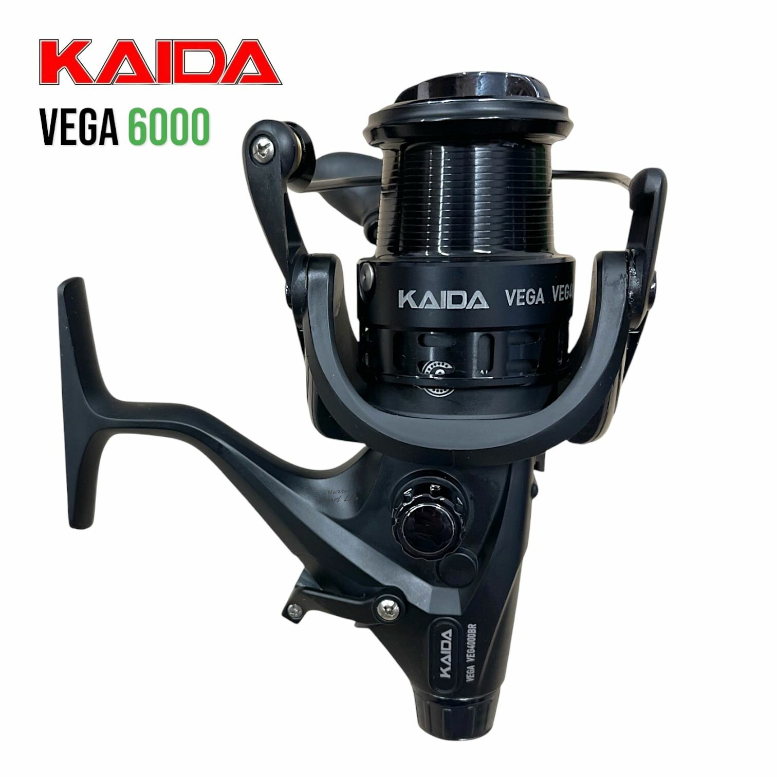 Катушка Kaida Vega 6000 BR 6+1 с байтранером кайда на фидер, донку, на плотву, леща, карпа
