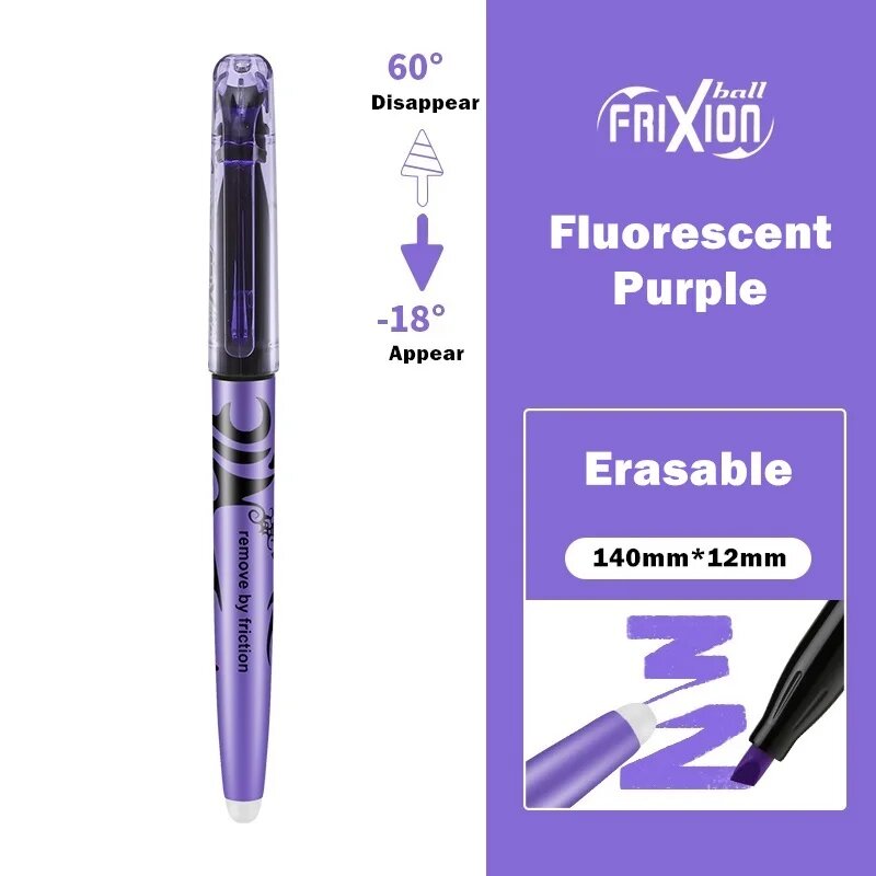 Стираемый маркер-подводка Frixion Fluorescent Purple
