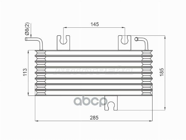 Радиатор вариатора Nissan Qashqai 06-13 / Qashqai+2 08-14 Sat арт. ST-21606-JD30D
