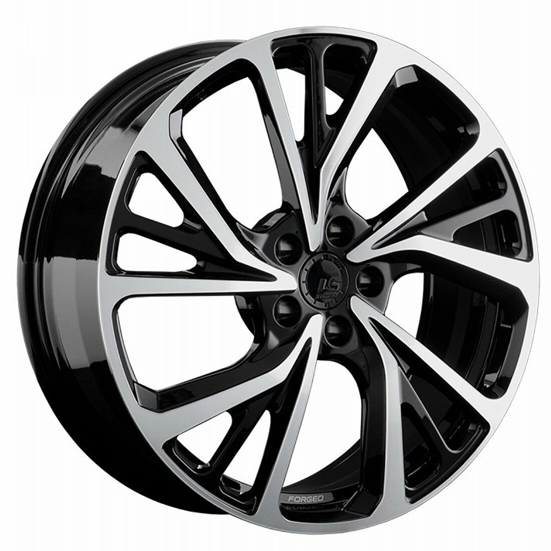 Колесный диск LS Forged LS FG22 7x19 5x108 ET36 65,1 BKF кованый для автомобиля