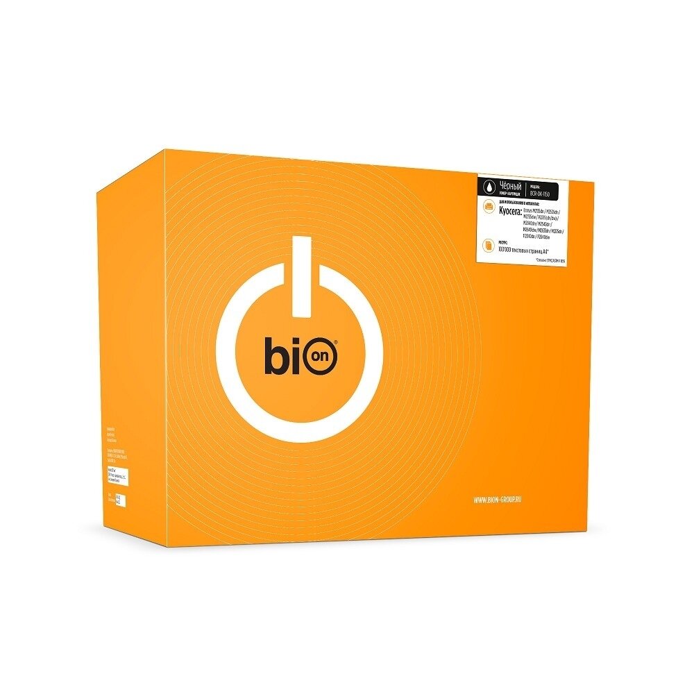 Фотобарабан Bion BCR-DK-1150 Драм-картридж для Kyocera Ecosys M2040dn/M2135dn/M2540dn/M2540dw/M2635dn/M2635dw/M2640idw/M2735dw/P2040dn/P2040dw/P2235d/P2235dn/P2235dw/P2335d/P2335dn/P2335dw (100000 стр.)