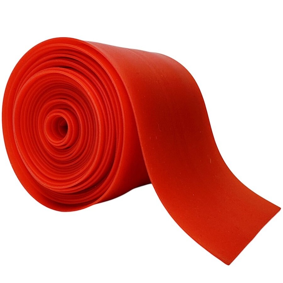 Жгут борцовский плоский 4м*7см*1мм красный