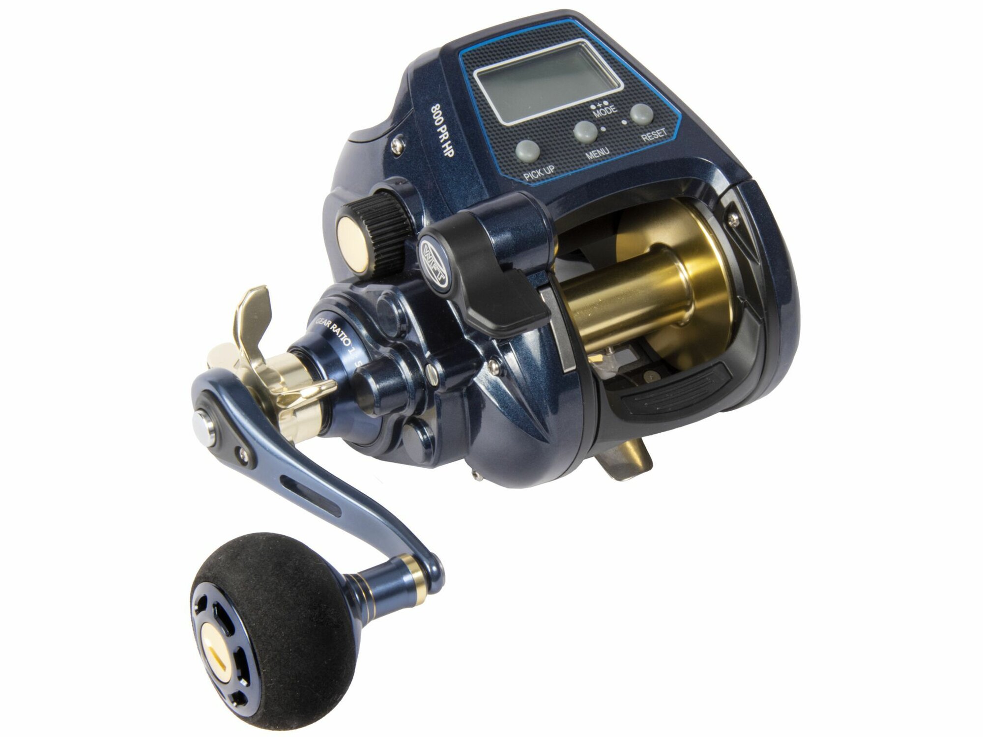 Катушка для спиннинга мультипликаторная WFT Sea King 800PR HP LH для поплавочной удочки карповая инерционная для фидера с байтранером,12ш. п.+1р. п.
