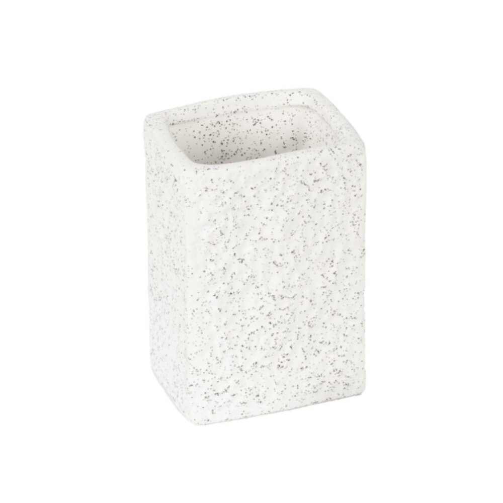 Стакан для зубных щёток Lemer Cabras керамика цвет белый