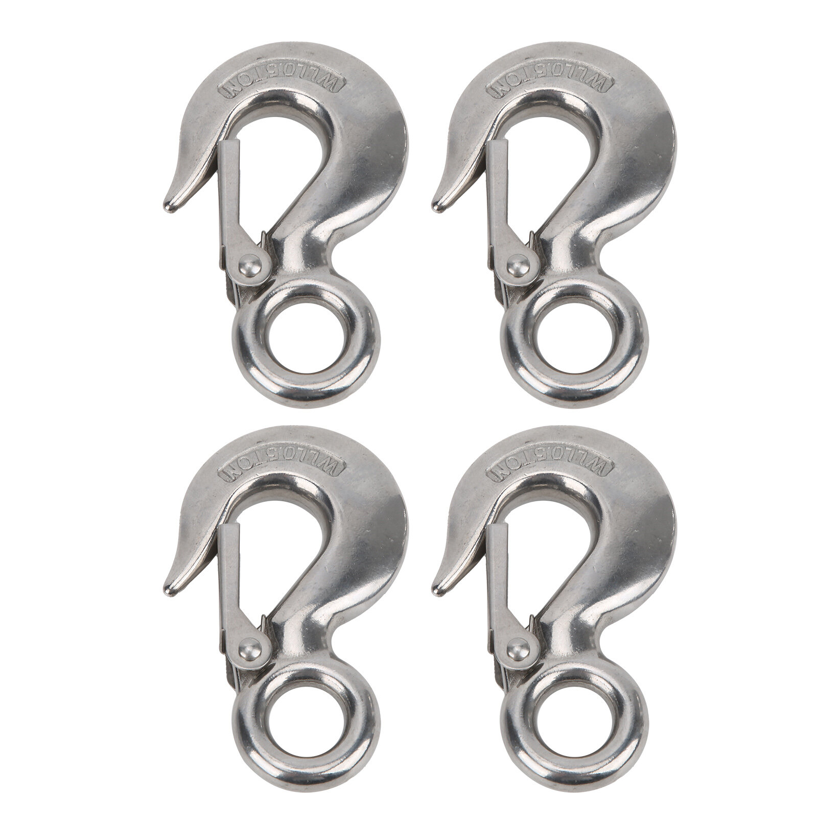 4 шт. S320 защелкивающийся крюк для подъемного крана 0,5 т, грузовые подъемные крюки из нержавеющей стали