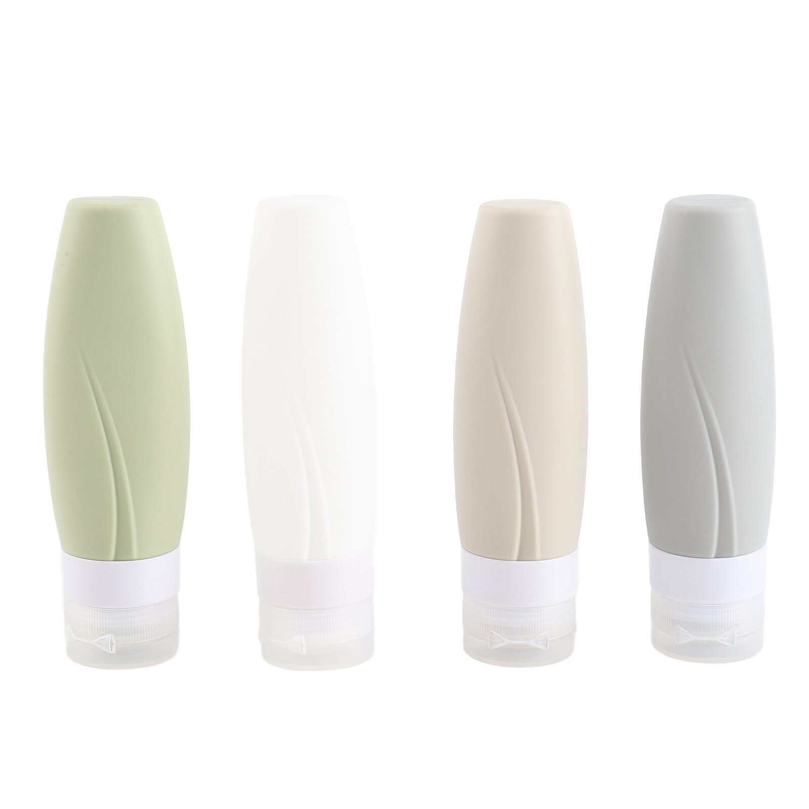 Пустая бутылка-дозатор, силиконовый многоразовый контейнер для шампуня, дорожная бутылка для мытья тела, 90 мл