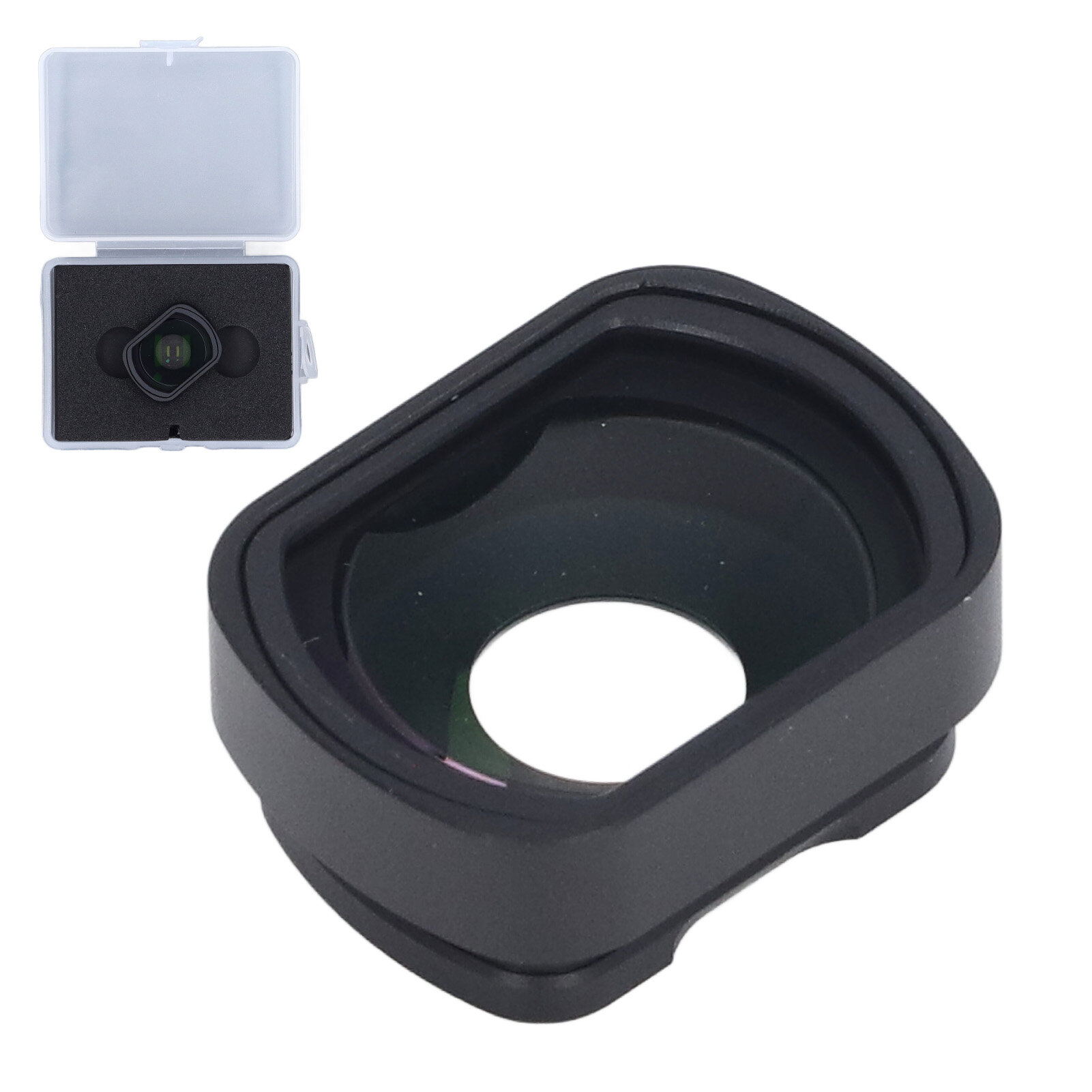 МакрообъективдляOsmoPocket310X, прозрачноеоптическоестекло, защитныйфильтризалюминиевогосплавадлямакросъемки.