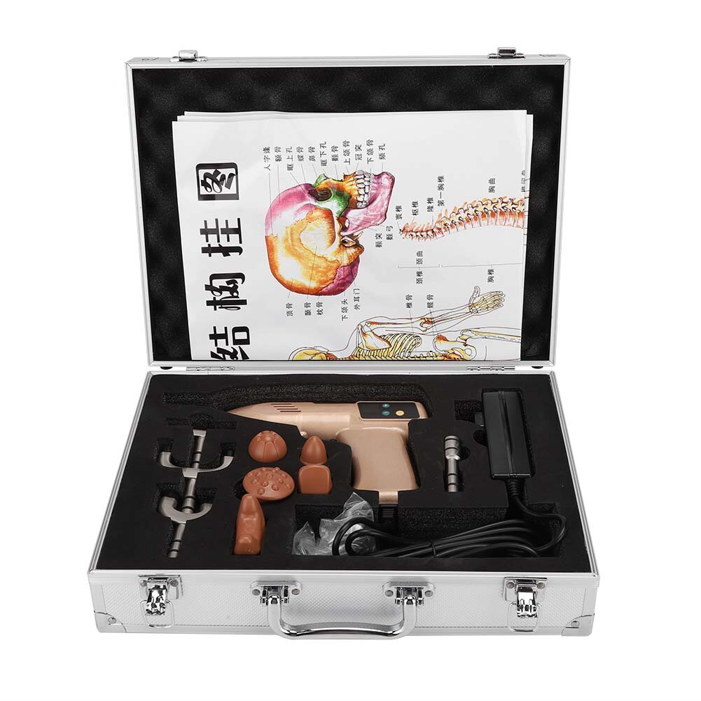 4-уровневый регулируемый инструмент для мануальной терапии позвоночника, электрический пистолет для коррекции положения костей, массажер для шейной терапии