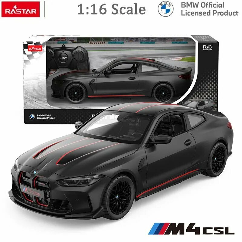 RASTAR BMW M4 CSL 1:16 Модель Автомобиля с Пультом ДУ, Детская Игрушка, Коллекционная Модель