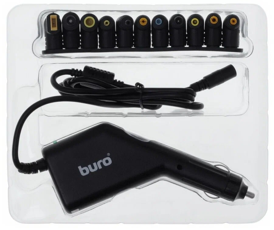 Блок питания Buro автомат. 90W 15V-20V 11-connectors 4.5A 1xUSB 1A от прикурив, LED