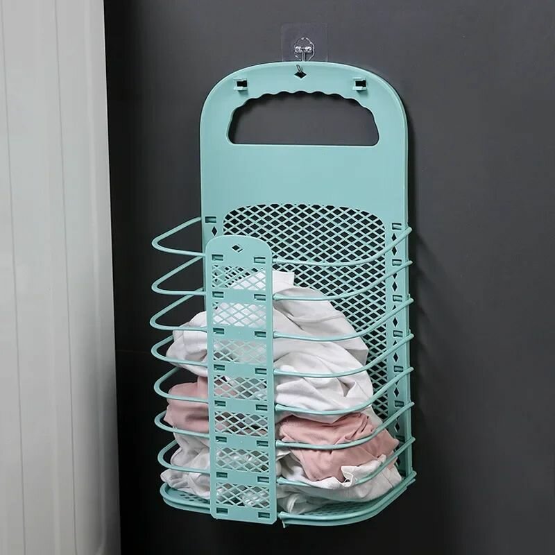 Корзина для белья подвесная / Контейнер Органайзер складная для грязного белья, вещей, игрушек, косметики. / Кофр хозяйственный для мелочей в ванную и кухню Новая модель 2025