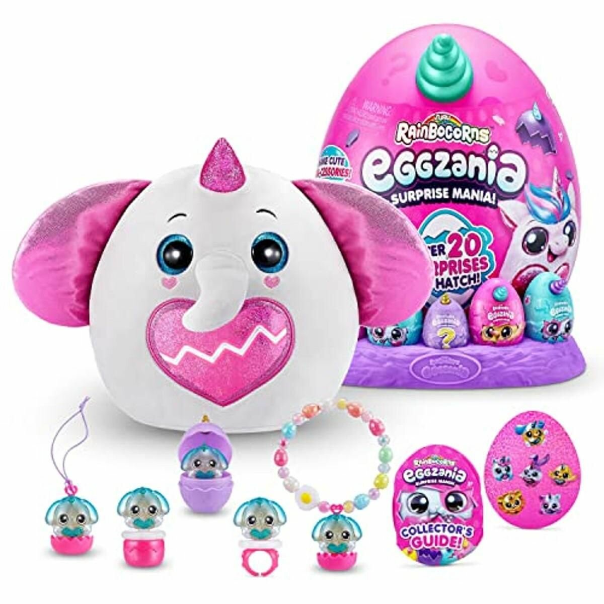 Zuru Rainbocorns Eggzania Surprise Mania / Плюшевая Игрушка-сюрприз Eggzania Mania / Обнимите Планету Милого Кролика, Плюшевую Куклу