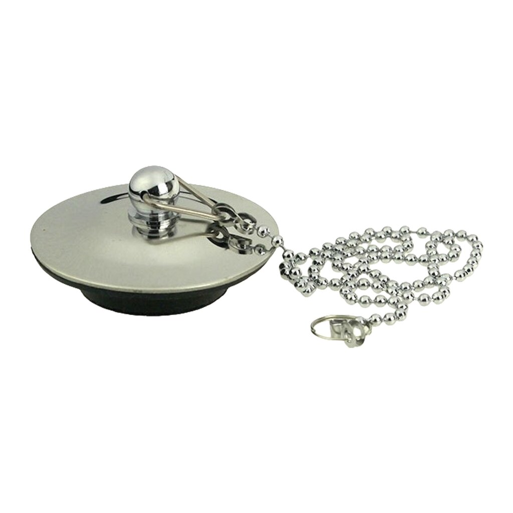Герметичные Заглушки Для Ванны со Стальной Цепочкой длиной 50 см, Заглушки Для Раковины В Ванной Комнате Простой Установки