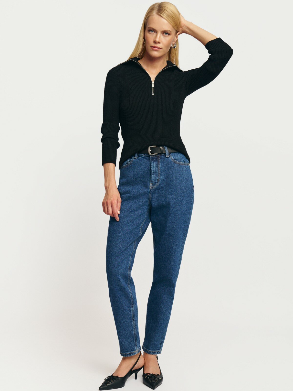 Джинсы мом Осень-зима 2025 