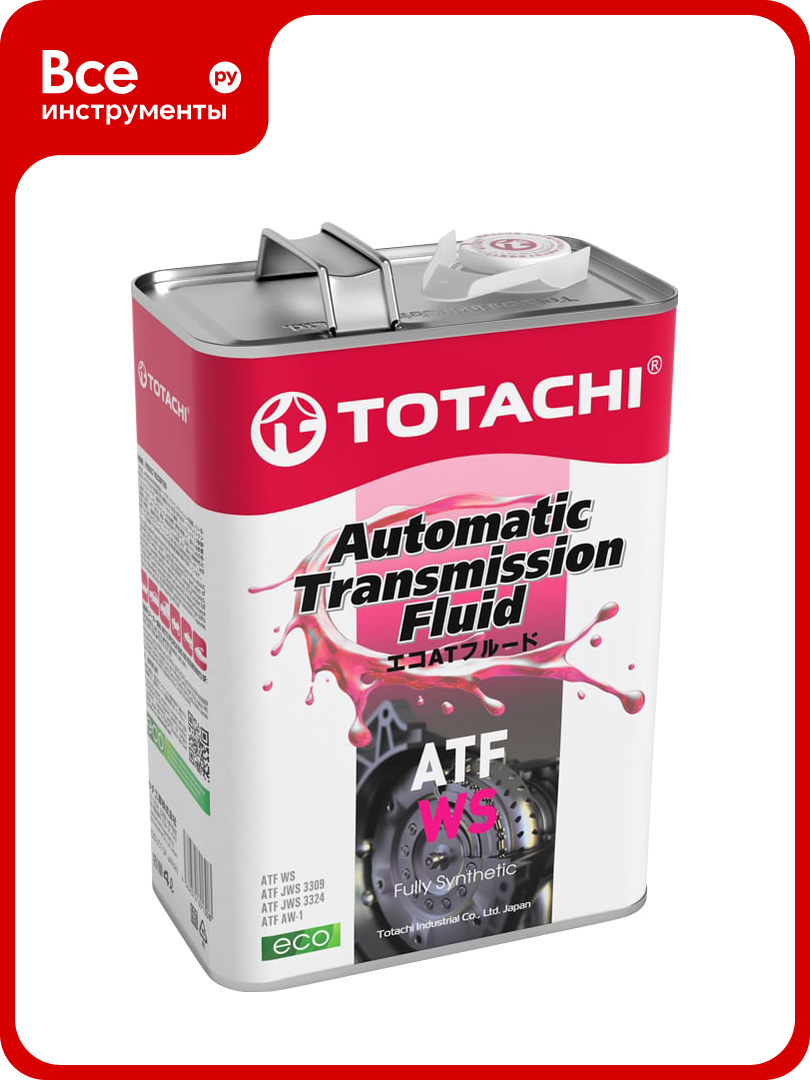 Трансмиссионное масло TOTACHI ATF WS 4л, 4л