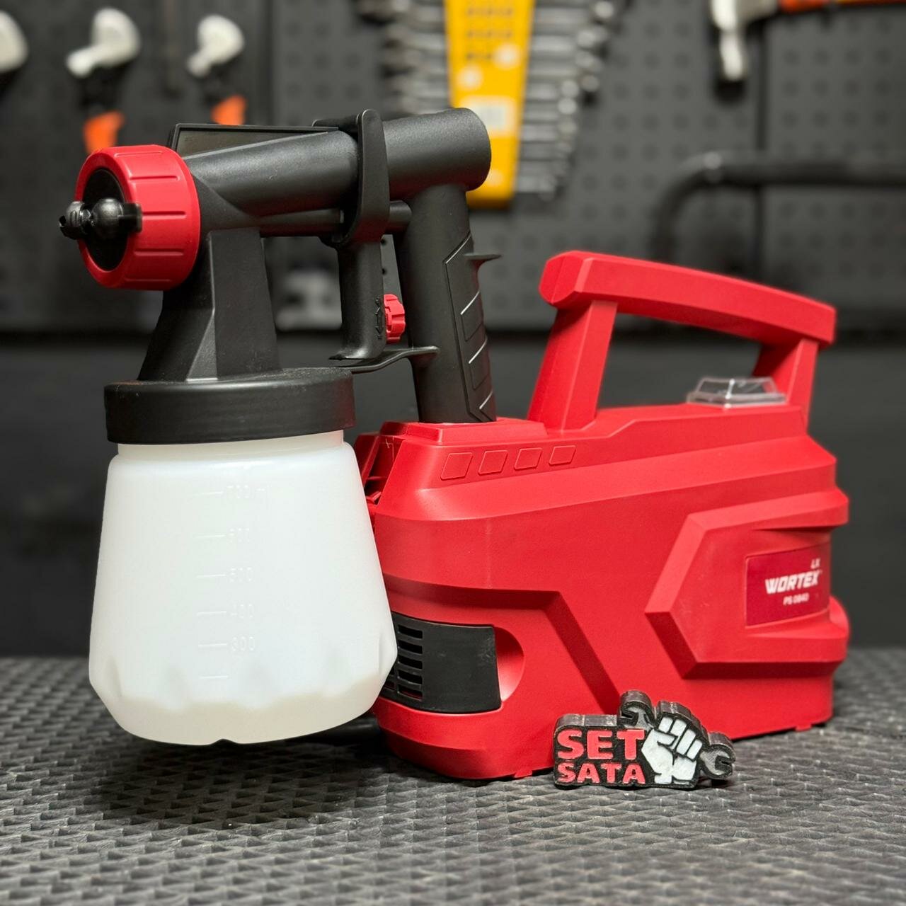 Краскораспылитель электрический WORTEX LX PS 0840 в кор. 500 Вт, 750 мл/мин, 0.7 л бак 1325732