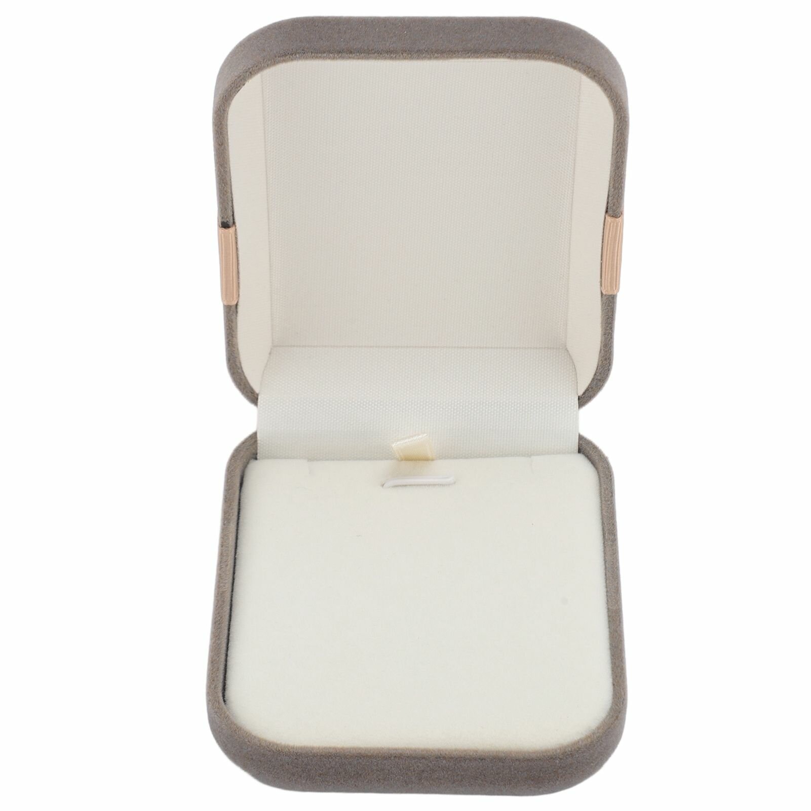 Темно-серый бархатный подарочный футляр для ювелирных изделий с мягкой подкладкой, устойчивый к царапинам, элегантный бархатный футляр для хранения кулона, предложения, помолвки