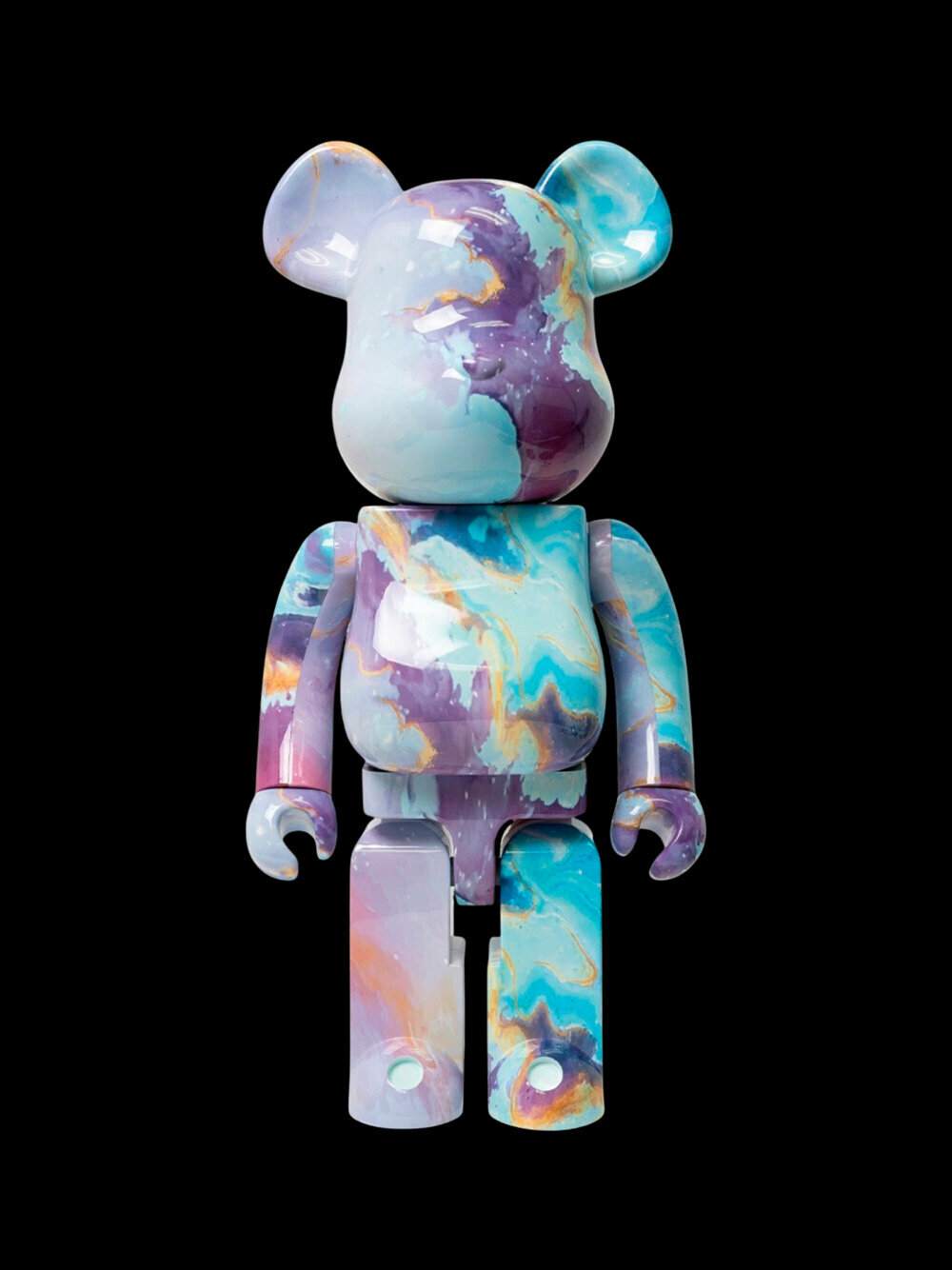 Коллекционная оригинальная фигура Bearbrick Marble 1000% / 70 см высота / ABS пластик / Medicom Toy / Разноцветный