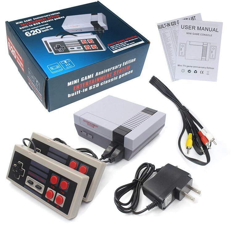 Игровая консоль NES Mini FC11, 620 встроенных игр, с 2 контроллерами
