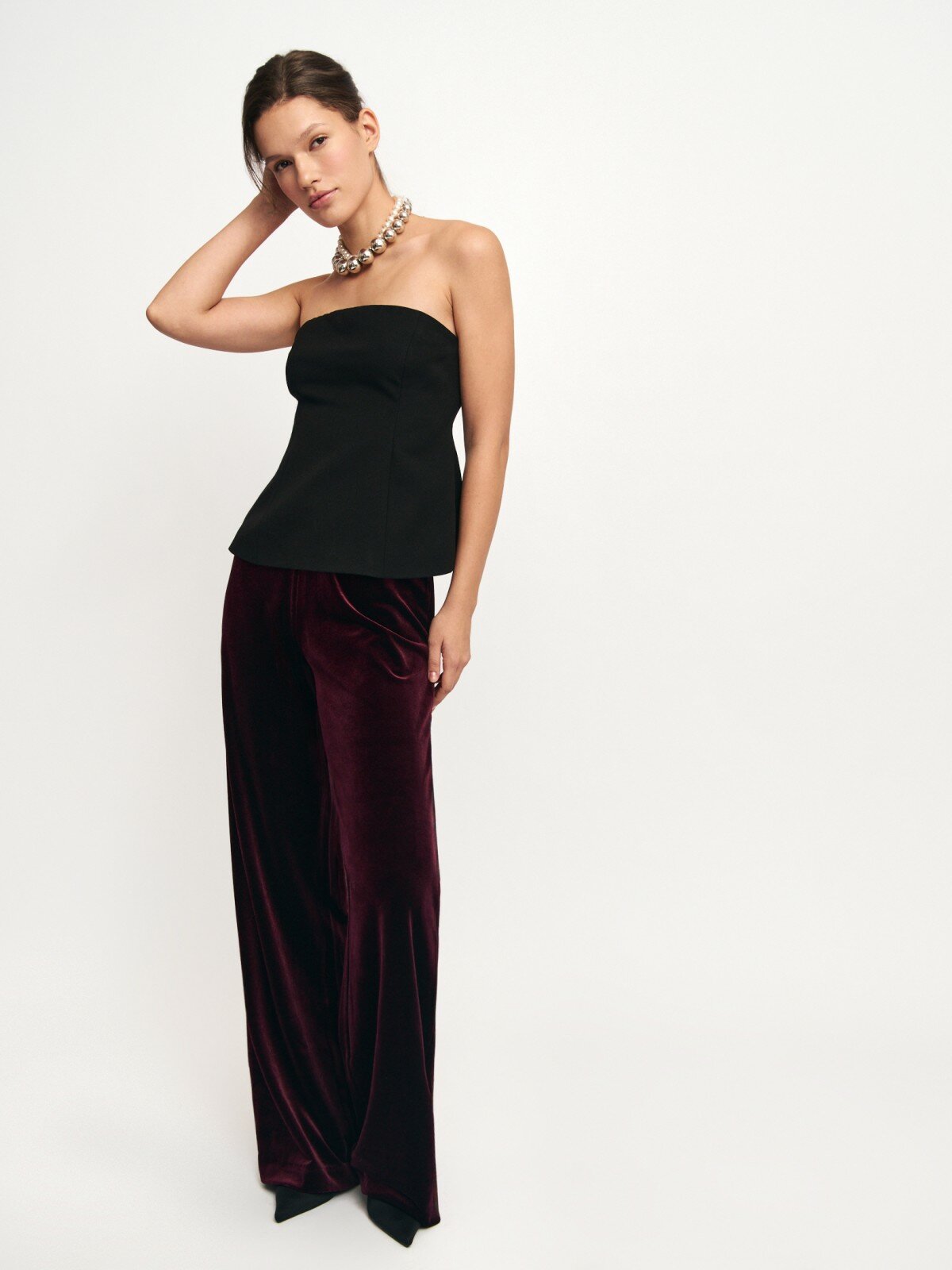 Брюки трубы Новый год