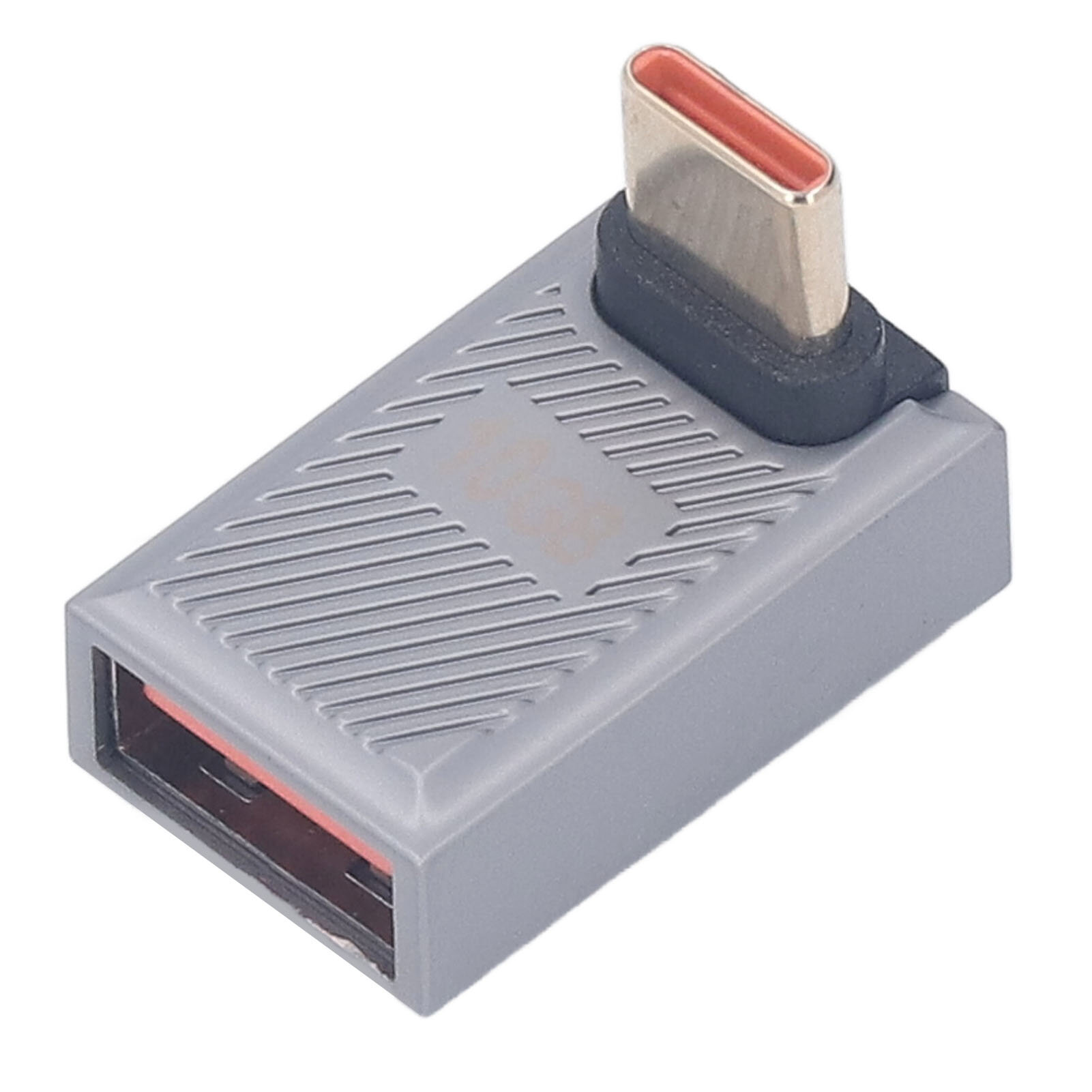 USB -USB C -Converter 10 Гбит / с 120 Вт Алюминий с угловым USB -USB для типа C адаптер мужского пола для зарядки передачи данных