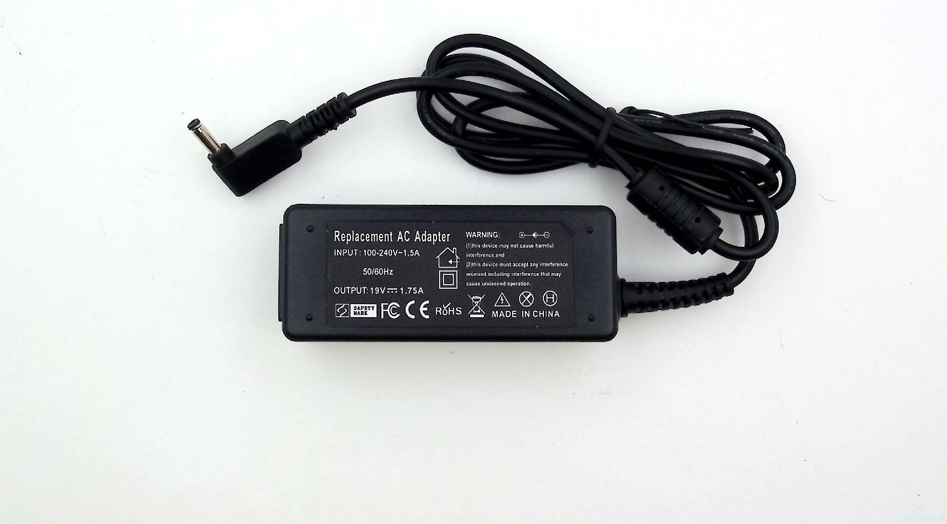 Блок питания 19V 1.75A , 4.0х1.35mm