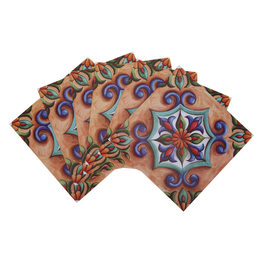 6 шт. самоклеящихся наклеек на пол из ПВХ для плитки, ванной, кухни, комнаты, стены, лестницы