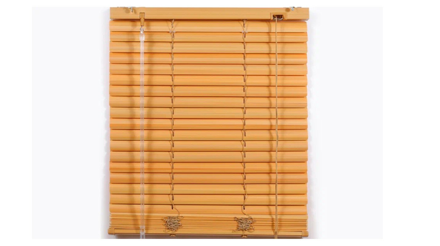 Жалюзи горизонтальные пластиковые 70*160 см, Светлый дуб, защита от солнечных лучей
