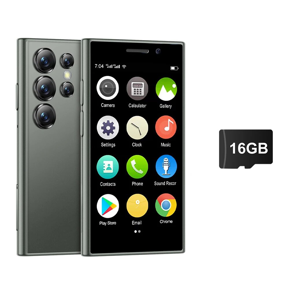 HOT SERVO Mini 4G Network Smartphone 3.0" Screen Dual SIM Standby Android 10.0 2GB+16GB WiFi GPS Small Mobile Phone Face Unlock