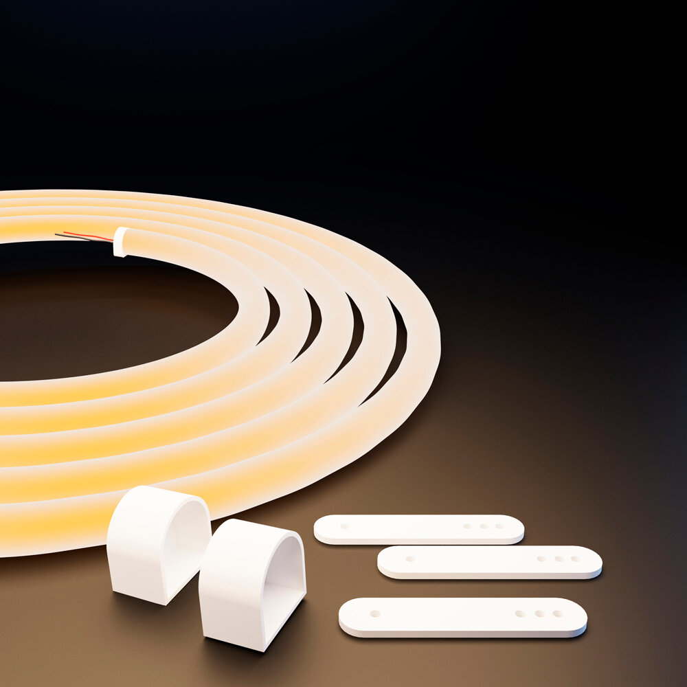 Светодиодная лента ShopLEDs Термостойкая светодиодная лента PRO-SET SMD 2835 (180 Led, CRI80, 24V, IP68), LUX (теплый белый 3000K), 5