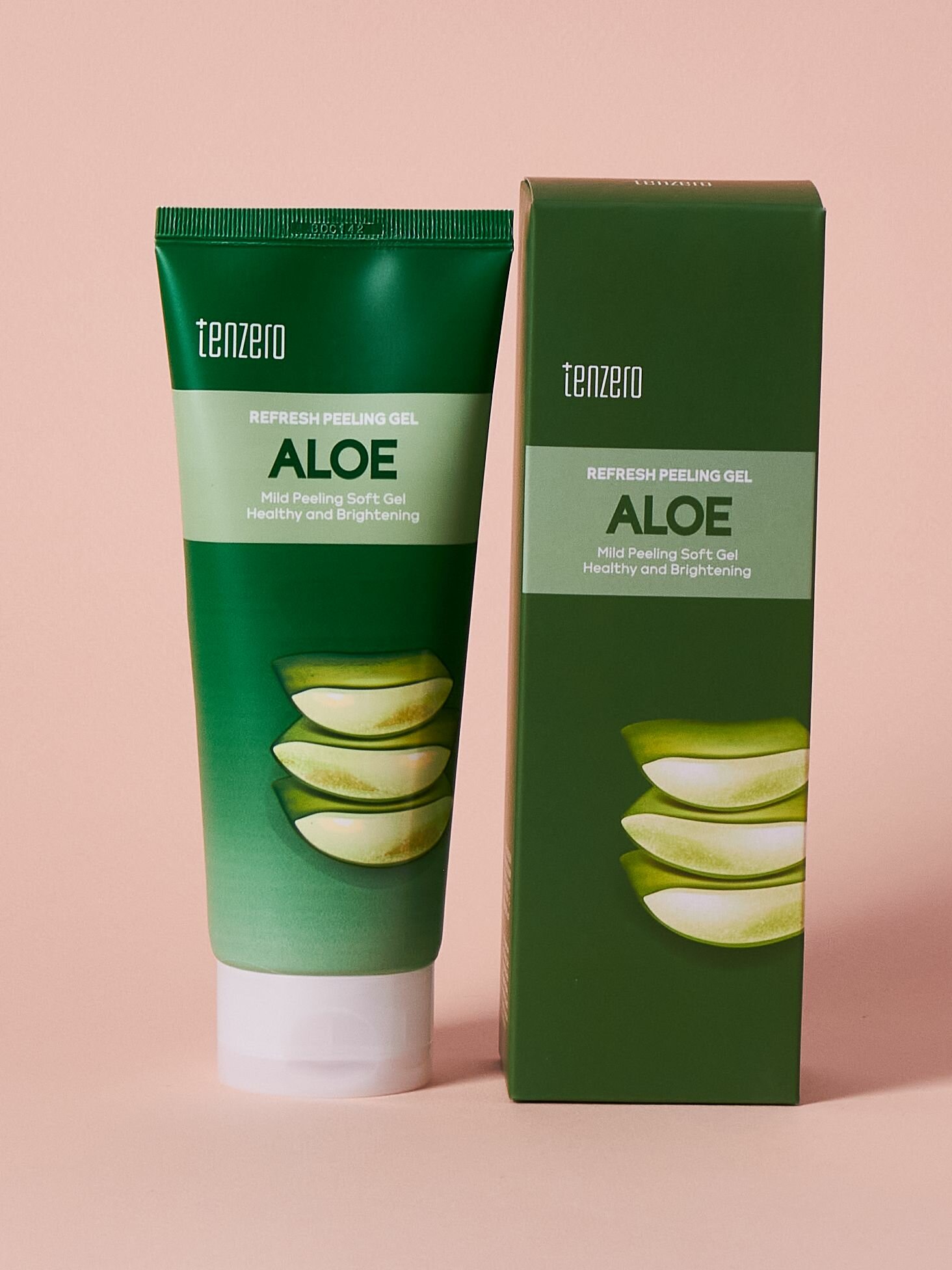 TENZERO Гель-скатка для лица с Алое 180 мл Refresh Peeling Gel Aloe