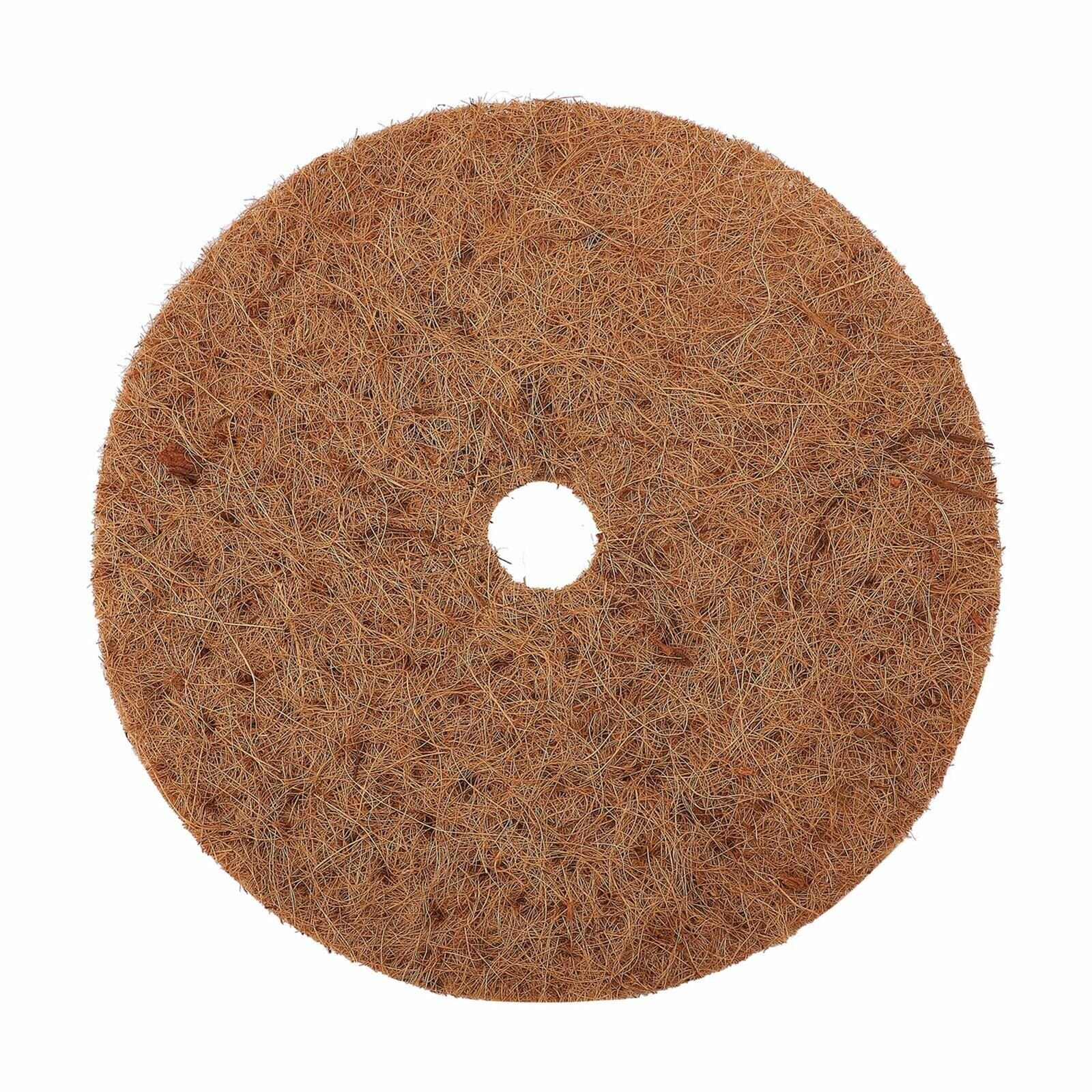 Кокосовый круг для декора и защиты почвы в горшках, диаметр 25 см (10 шт)