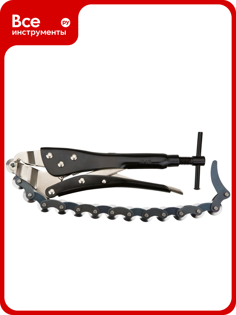 Труборез для стальных труб NEO Tools 19‑83 мм 02‑040, цепной конструкции из легированной стали, бытовое назначение