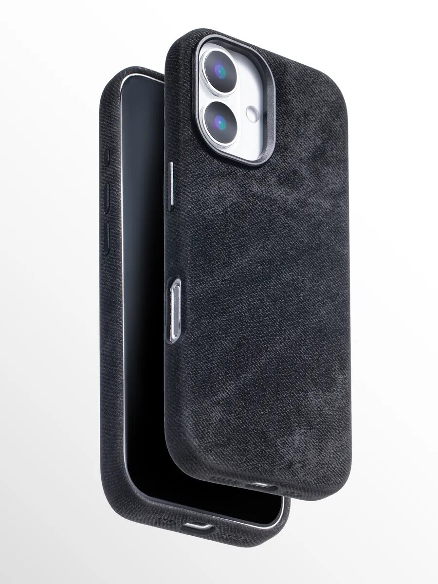 Чехол-накладка О'кейси, для iPhone 16, защита камеры, черный