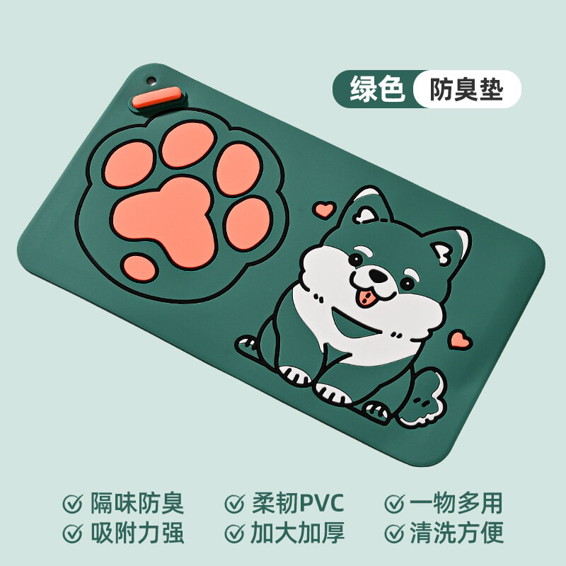 Прямоугольная крышка для сливного отверстия в ванной, защита от запаха, защита от насекомых, кухня, ванная, туалет, милый мультяшный силиконовый стикер для сливного отверстия