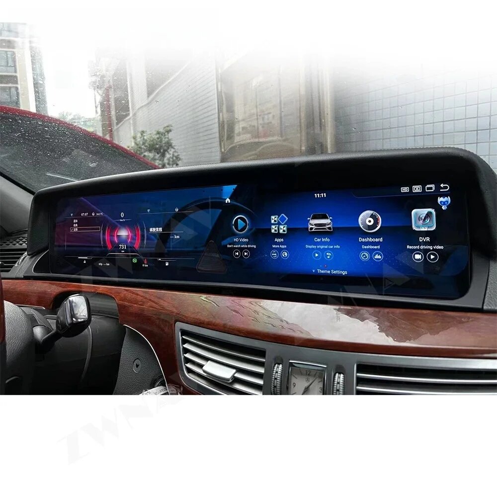 Для Mercedes-Benz S W221 2005-2013 Android 13, мультимедийный плеер, головное устройство, Bluetooth, автомобильный GPS-навигатор, авторадио, стерео DSP 8G-128G