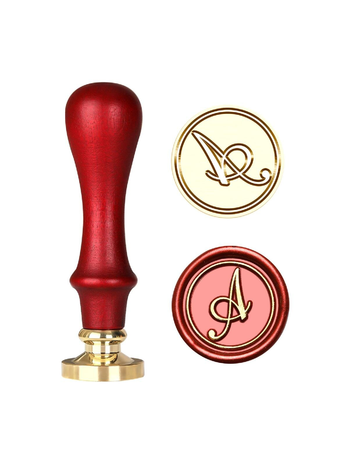 Деревянная ручка для штампа с восковой печатью с головкой для запечатывания писем для сургучной печати