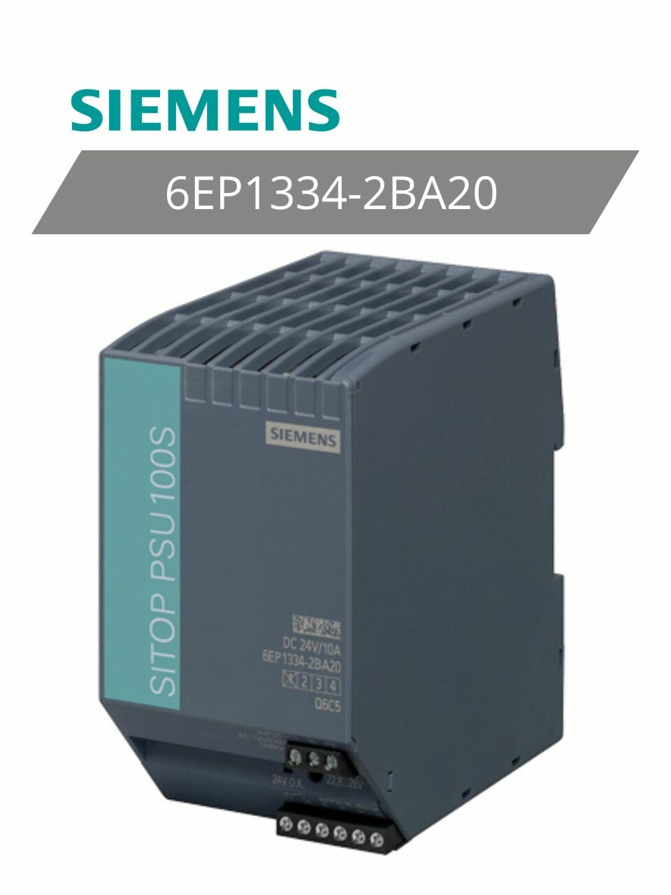 Блок питания Siemens SITOP PSU100S 24В 10A, 6EP1334-2BA20