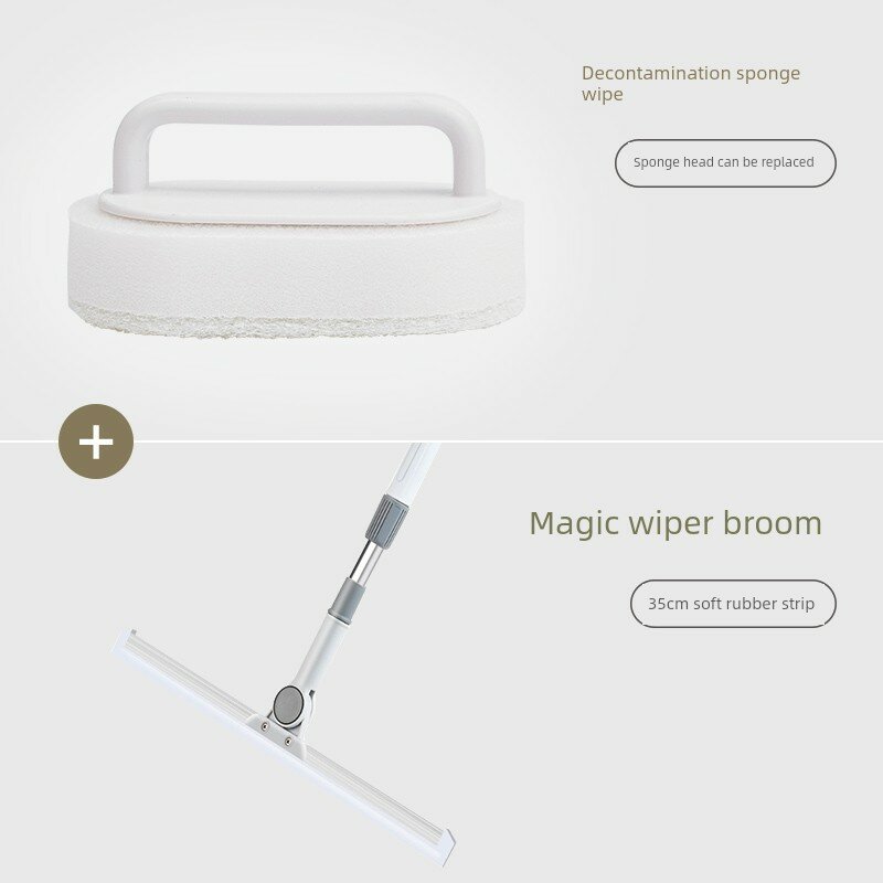 Бытовая щетка для чистки ванной комнаты, щетка для пола, щетка для плитки, ванны, многофункциональная губчатая щетка,