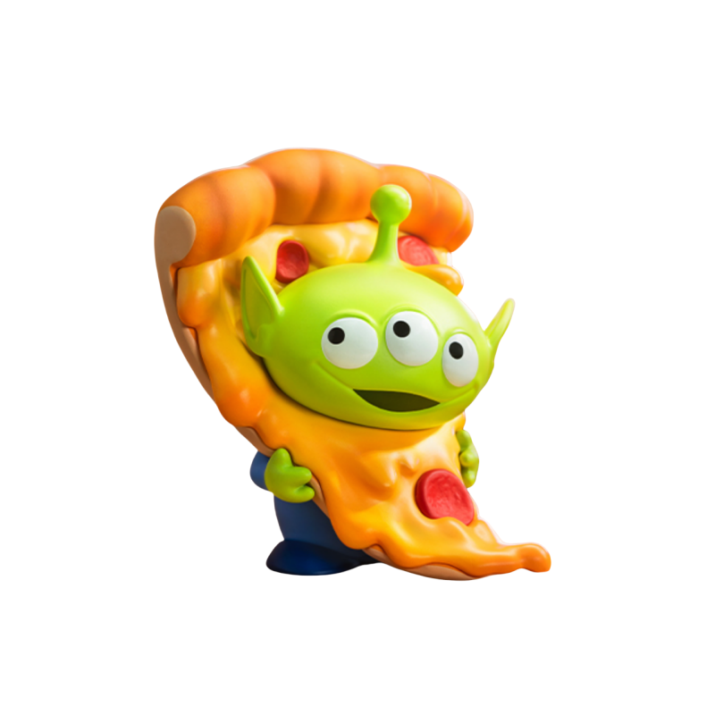 Коллекционные коробки-сюрпризы POP MART Disney Pixar Alien Immersive Experience Collection, Confirmed-Immersive Pizza Role-Play (Open)