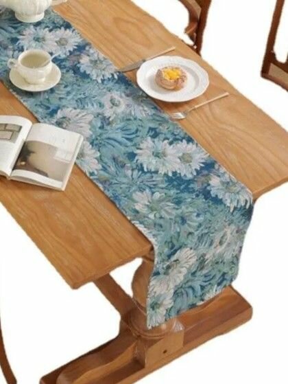 Скатерть на стол дорожка 30х200 см, тканевая, прямоугольная, скатерть на стол для кухни, Varman.pro