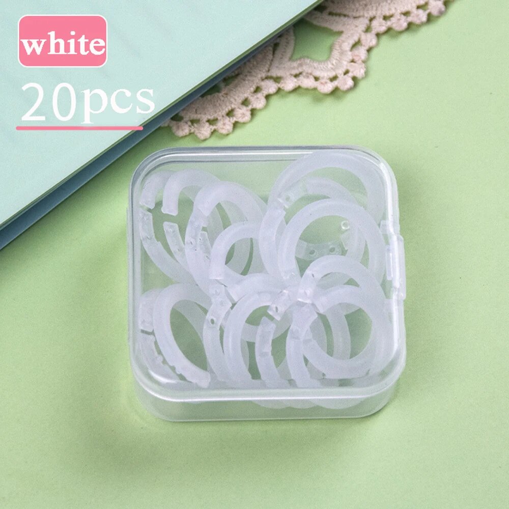 Пластиковые кольца-обручи для книг 15 мм 20 шт.