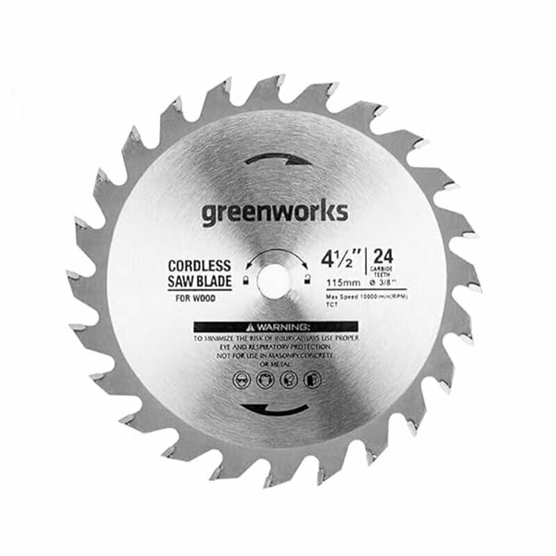 Диск пильный по дереву GreenWorks 120х9,5 мм, 24T 2952507
