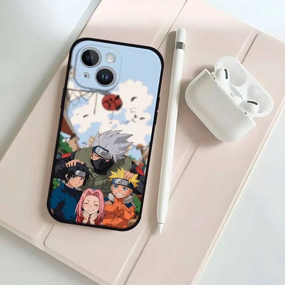 Классический чехол для телефона с аниме-дизайном Наруто для iPhone 17, 16, 15, 11, 12, z6, iphone13