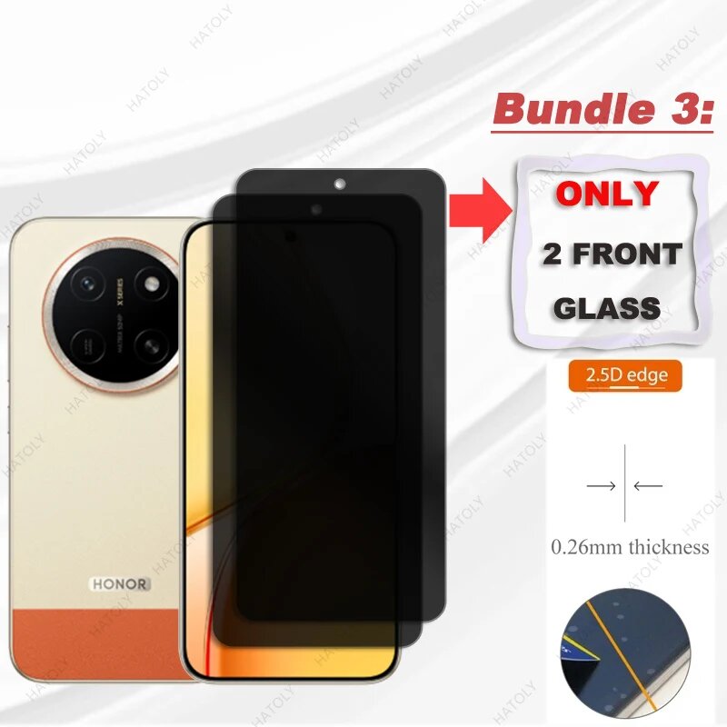 Защитное стекло для Honor X80 Pro Max, антишпионское стекло для камеры Honor X80 Just 2 Front Glass