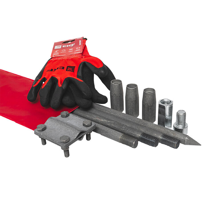 Комплект заземления EKF с заострением, 6 м, HZ, PROxima